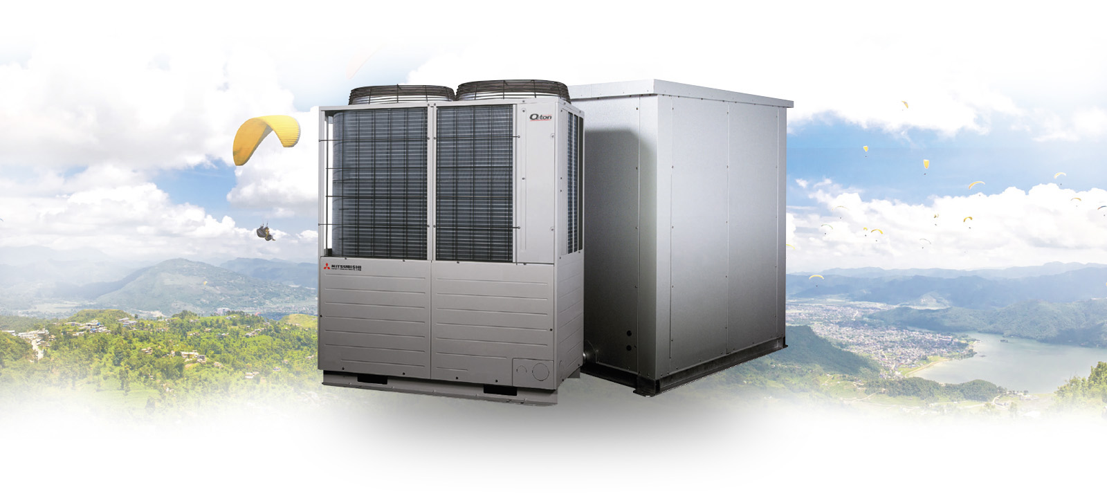 Sistema Q-TON de Mitsubishi Heavy. Bomba de calor para ACS.